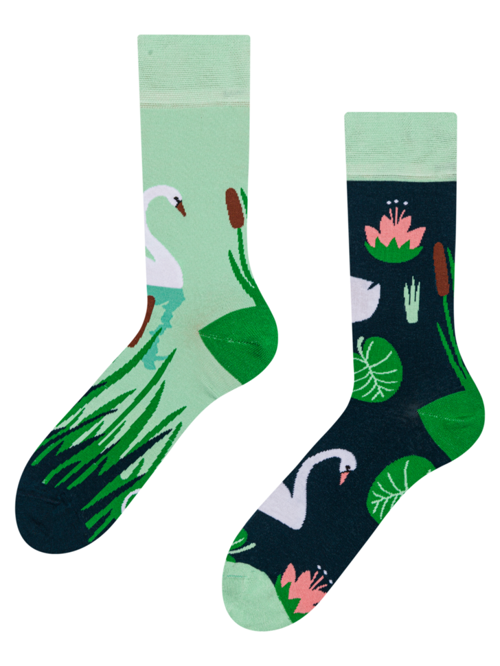 Regular Socks White Swan
