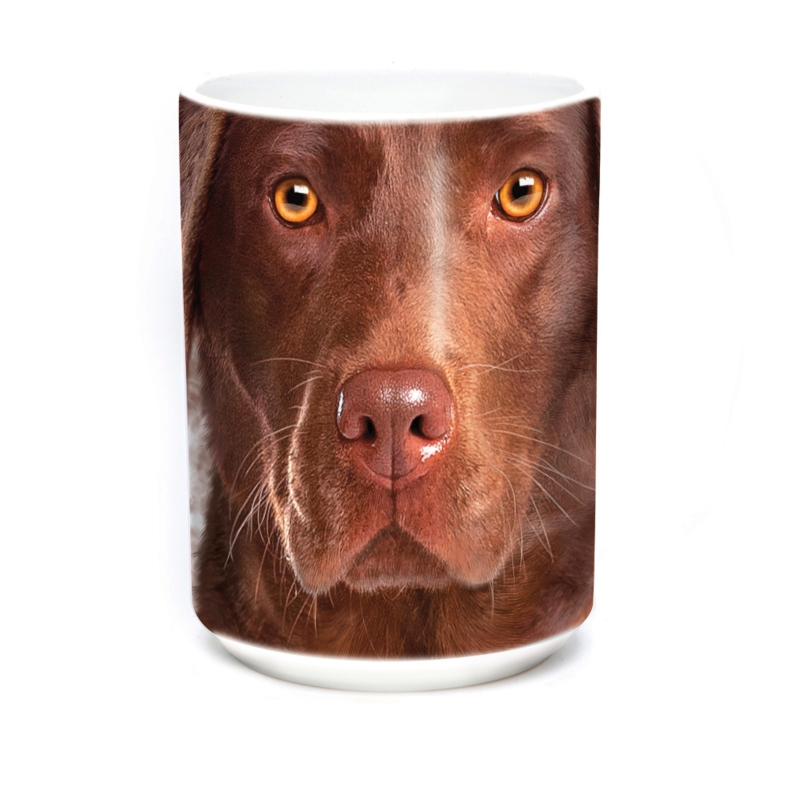 Chocolate Lab Face Mok | 57-3550-0901