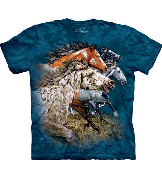 The Mountain T-shirt Find 13 Horses - The Coloured House